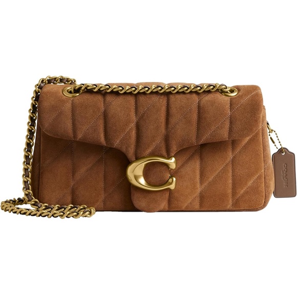 Coach | Bags | Coach Suede And Leather Tabby Shoulder Bag With Quilting ...